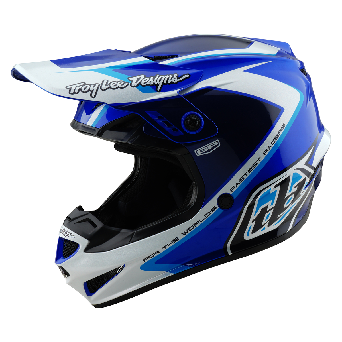 Troy Lee Designs GP Youth Shutter Helmet - Blue – Dirt Store