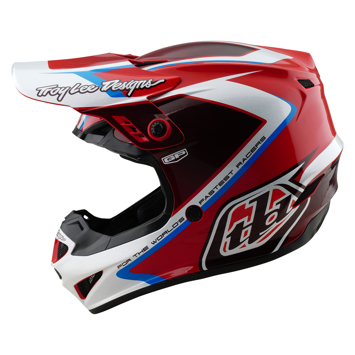 Troy Lee Designs GP Youth Shutter Helmet - Red – Dirt Store