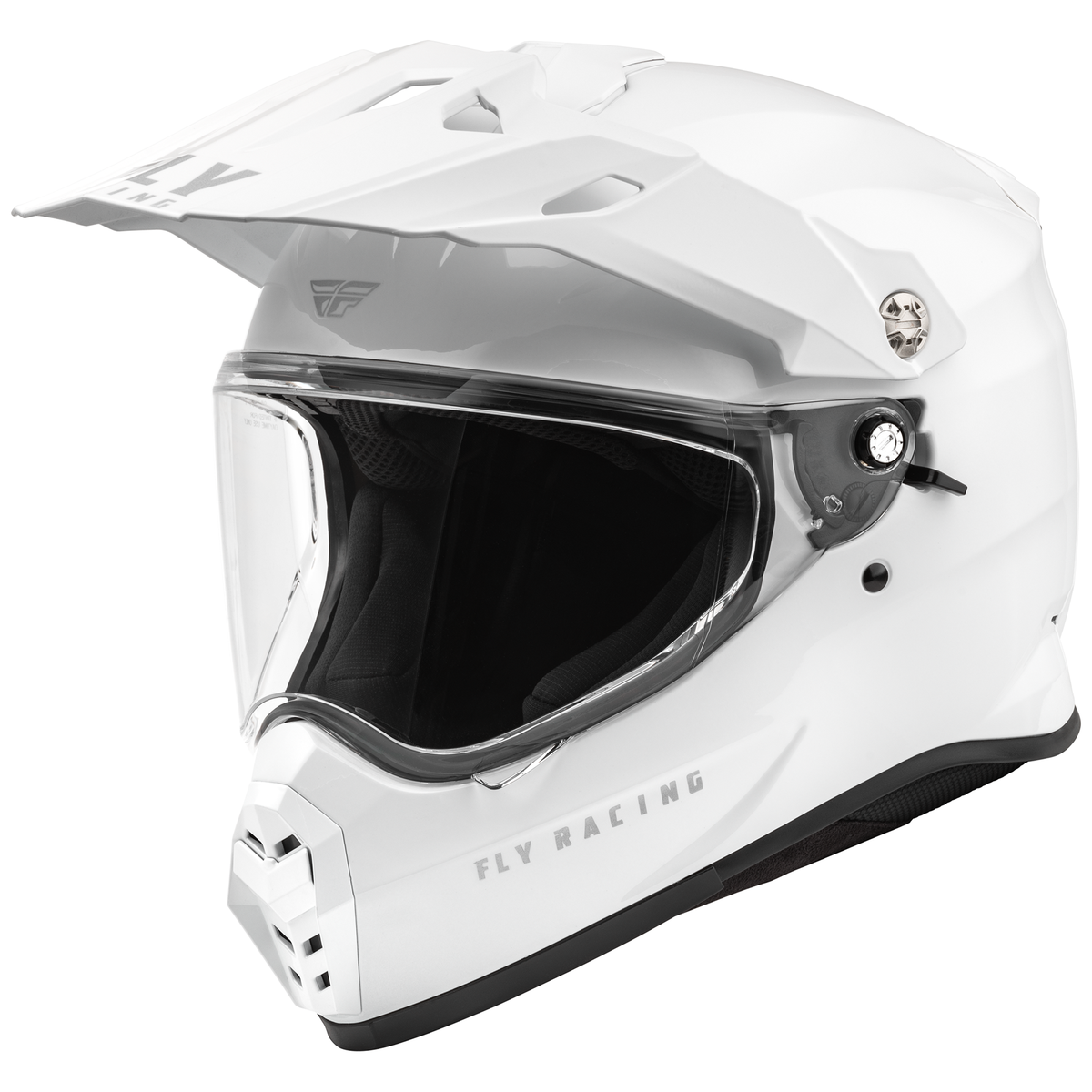 Fly Racing 2025 Trekker Solid Adult Helmet (White) – Dirt Store