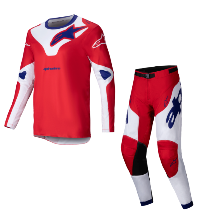 ALPINESTARS RACER VEIL BRIGHT RED WHITE KIT COMBO – Dirt Store