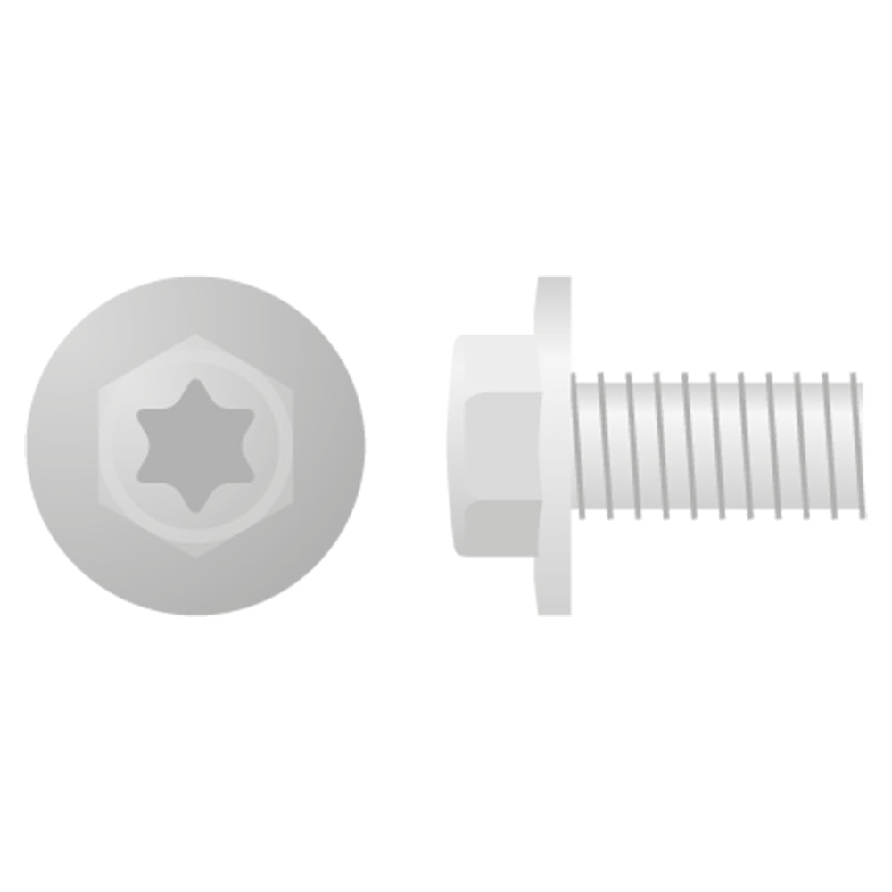 EURO STYLE LARGE FLANGE BOLT M6X12 10-PACK – Dirt Store