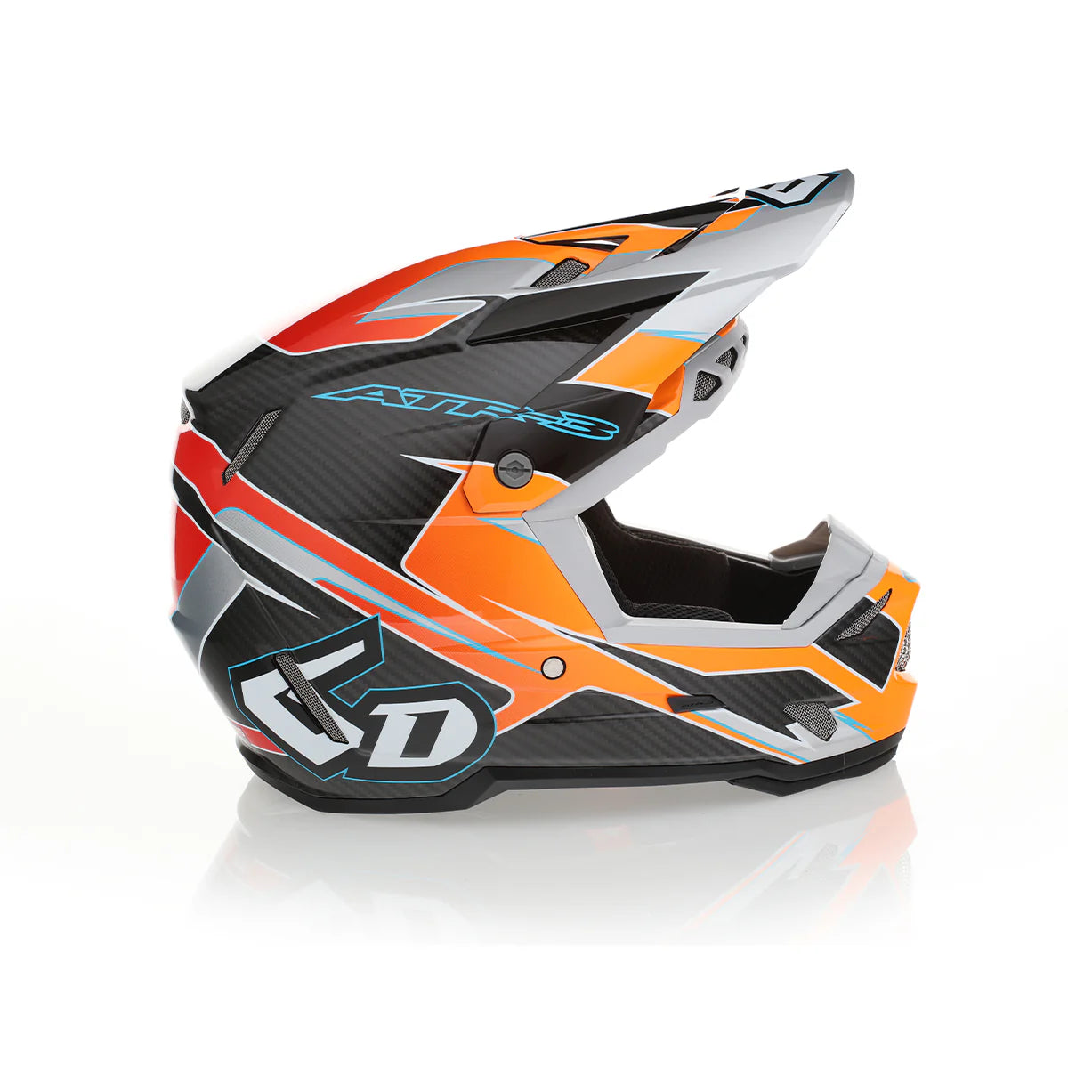ATR-3Y Wave Helmet - Gloss Cyan/Orange/Yellow – Dirt Store