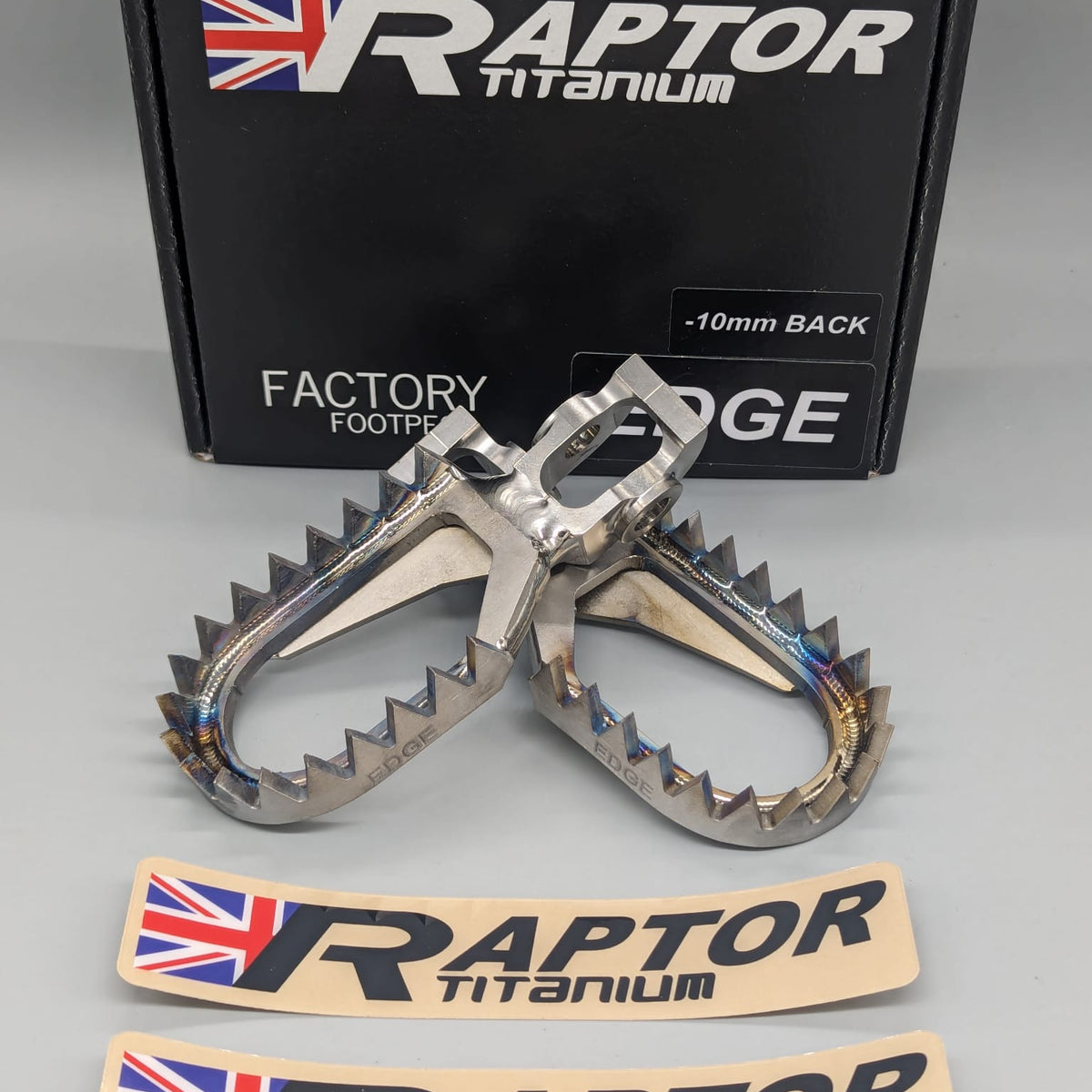 RAPTOR STARK 2024 EDGE TITANIUM FOOTPEGS 10MM BACK – Dirt Store