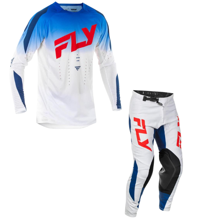 Fly Racing 2025 Evolution DST Kit Combo (Red/White/Blue) – Dirt Store