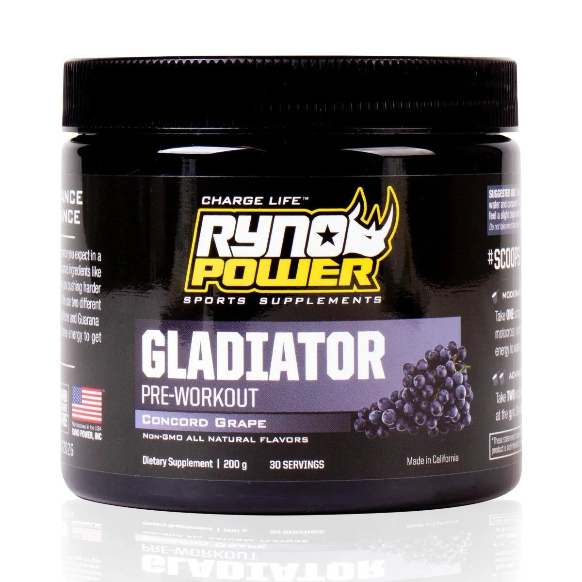 Ryno Power Gladiator Pre-Workout Grape – Dirt Store
