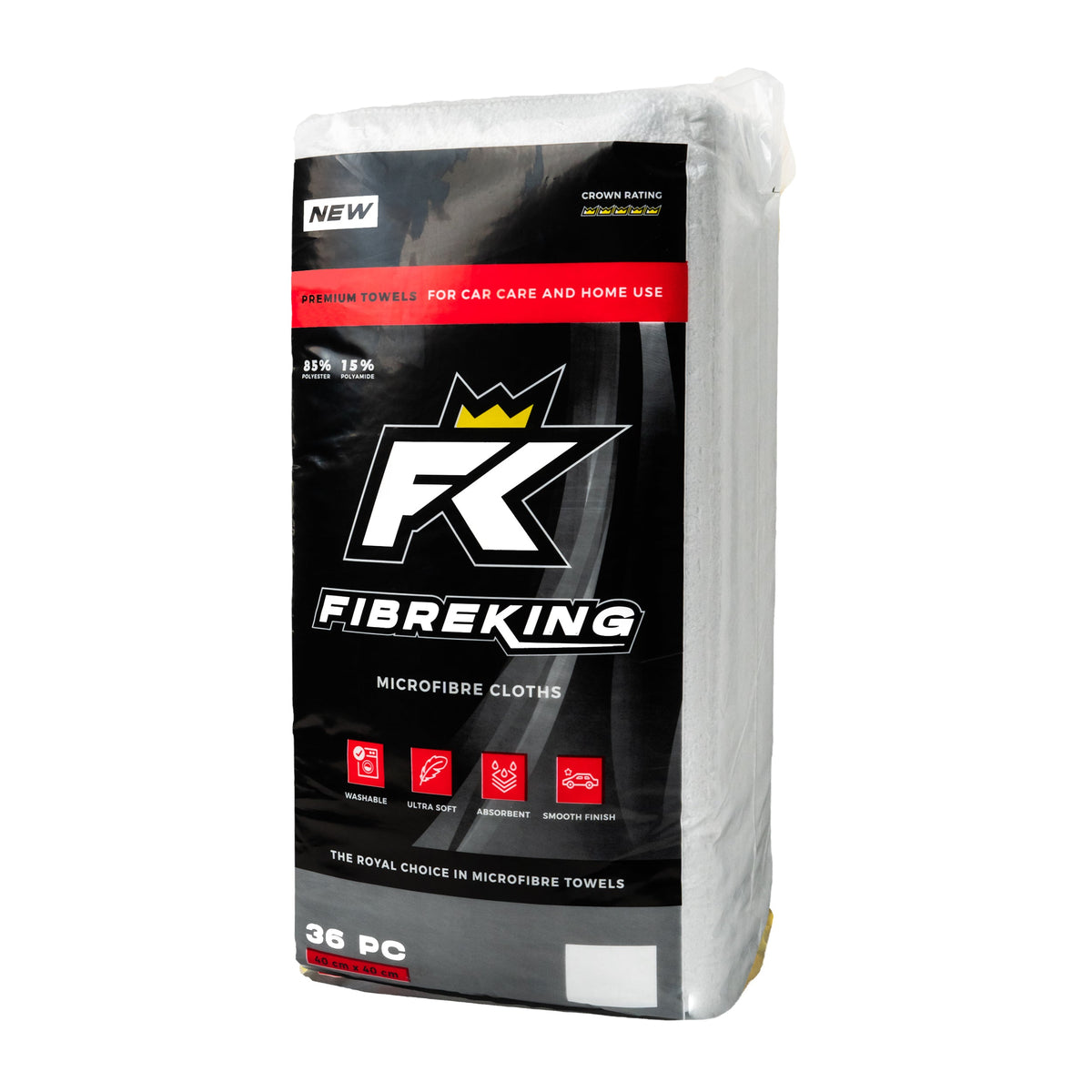 FIBREKING PREMIUM MICROFIBRE CLOTHS 36 PACK - WHITE – Dirt Store