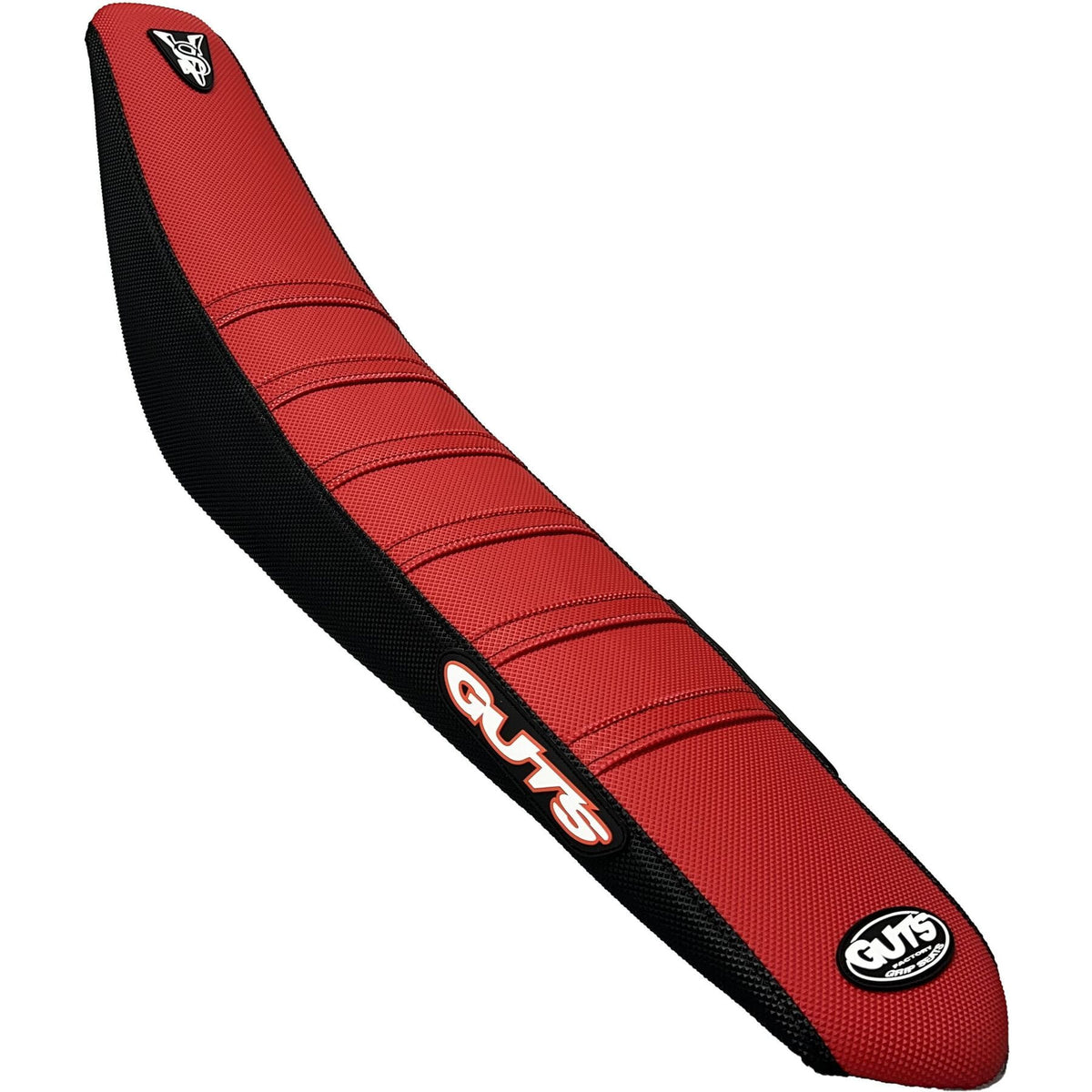 GUTS Racing Ribbed Velcro Cover black side with red top Honda CRF250 2 ...