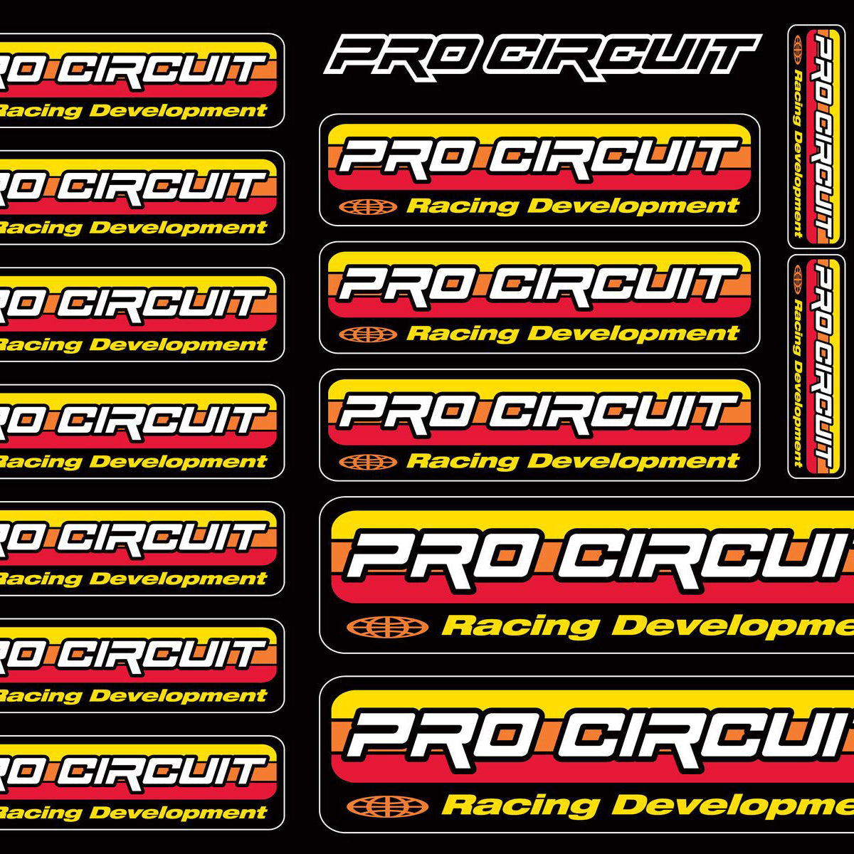 Pro Circuit Original Logo decal Sheet – Dirt Store